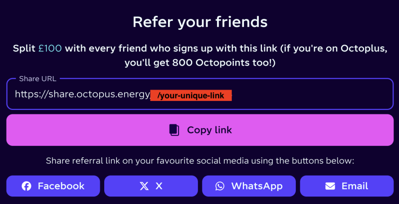 Switch to Octopus Energy - £50 Free Credit Referral Code